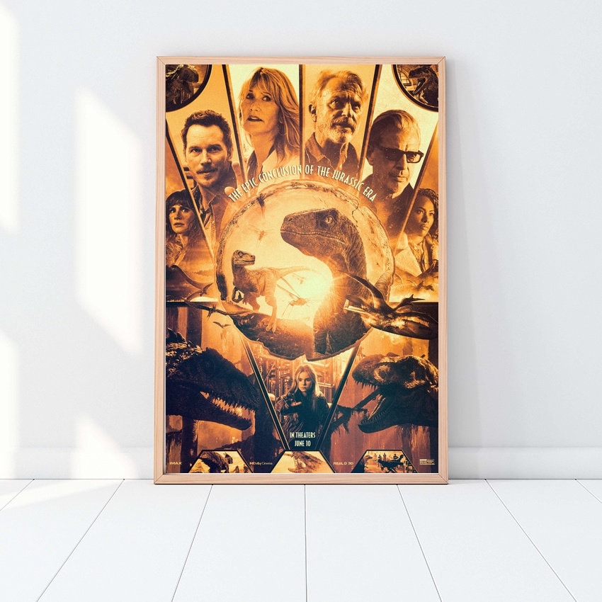 Jurassic World Dominion Movie Poster Canvas Poster Bedroom Art - Etsy