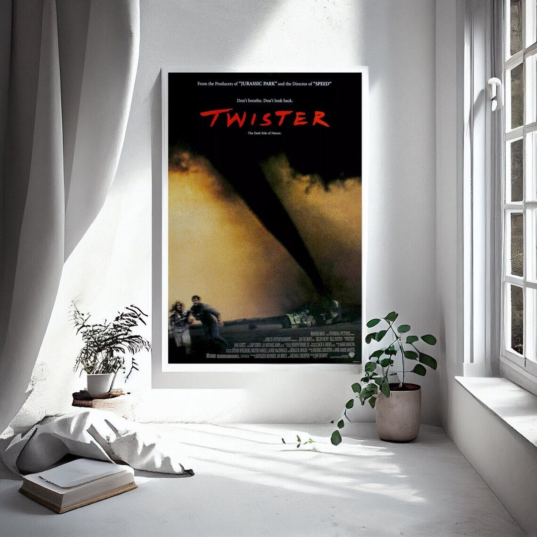 Twister 1996 Movie Poster Canvas Poster Bedroom Art Without Frame 8x12 ...