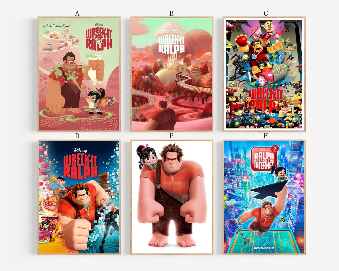Wreck-it Ralph Anime Movie Poster Canvas Poster Bedroom Art Without ...