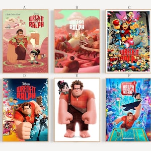 Wreck-it Ralph Anime Movie Poster Canvas Poster Bedroom Art Without ...