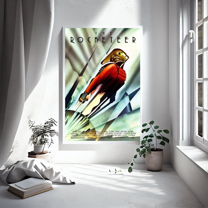 The Rocketeer Vintage Movie Poster Canvas Poster Bedroom Art Without ...