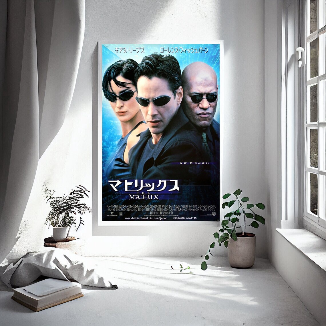 The Matrix Movie Poster Canvas Poster Bedroom Art Without Frame 8x12 ...