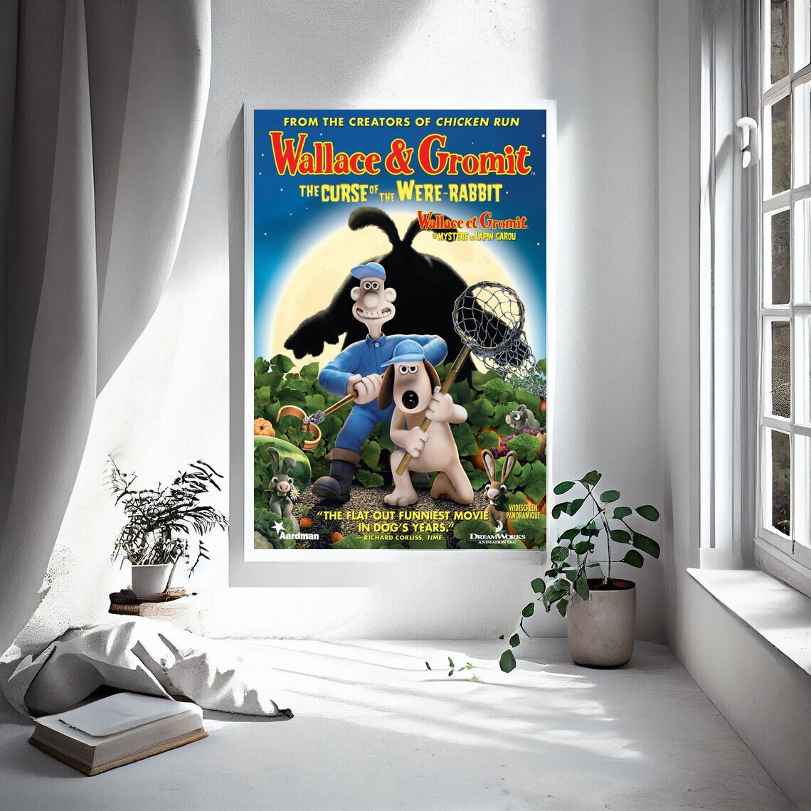 Wallace & Gromit Movie Poster Canvas Poster Bedroom Art - Etsy