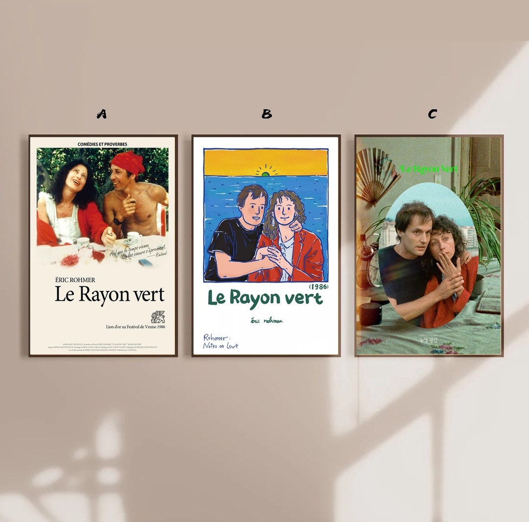 The Green Ray Movie Poster Canvas Poster Bedroom Art Without Frame 8x12 ...