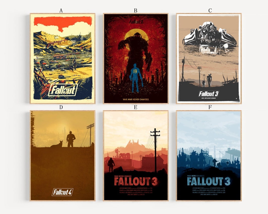 Fallout 2 Movie Poster Canvas Poster Bedroom Art Without Frame 8x12 ...