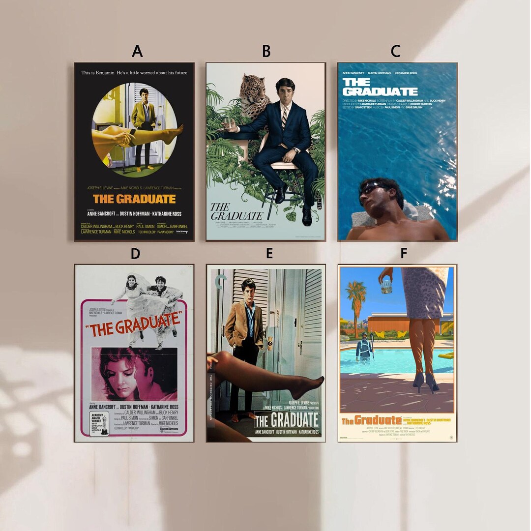 The Graduate Movie Poster Canvas Poster Bedroom Art Without Frame 8x12 ...