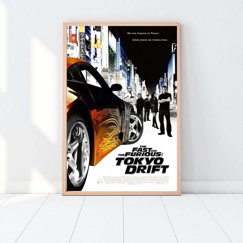 The Fast and the Furious Tokyo Drift Movie Poster Canvas - Etsy