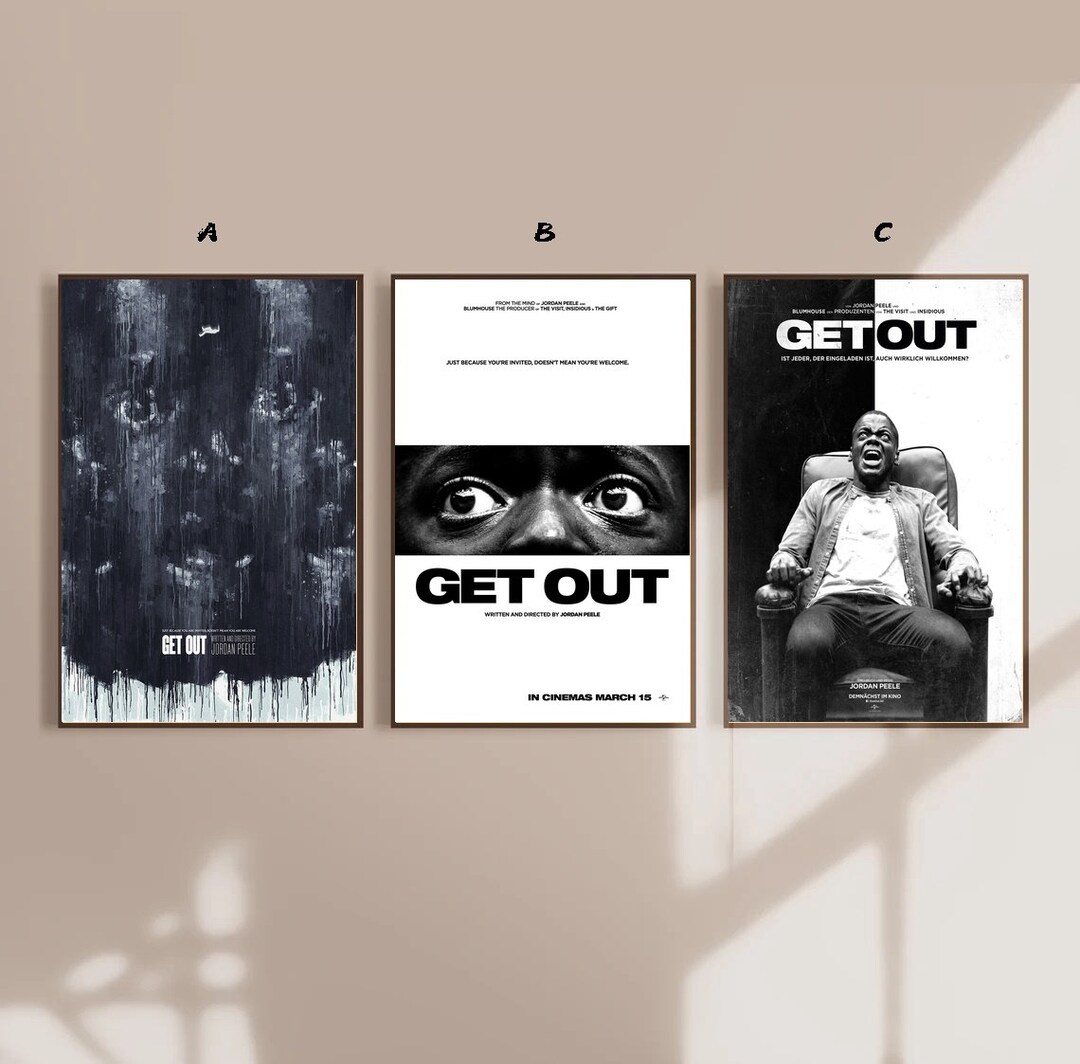 Get Out Movie Poster Canvas Poster Bedroom Art Without Frame 8x12 ...
