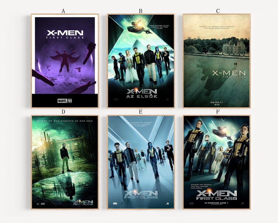 X-men First Class Movie Poster Canvas Poster Bedroom Art Without Frame ...