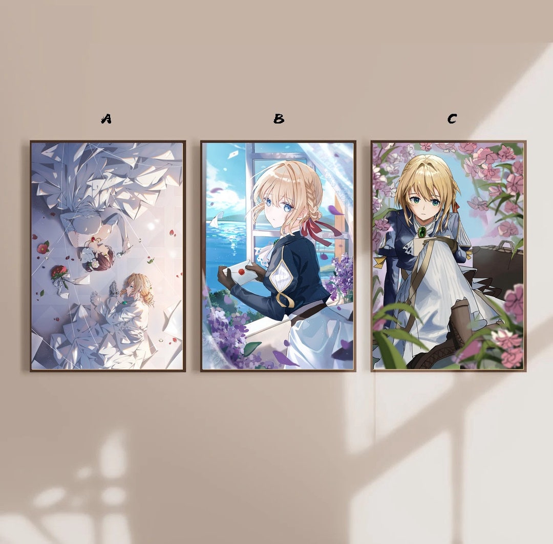Violet Evergarden Movie Poster Canvas Poster Bedroom Art Without Frame ...