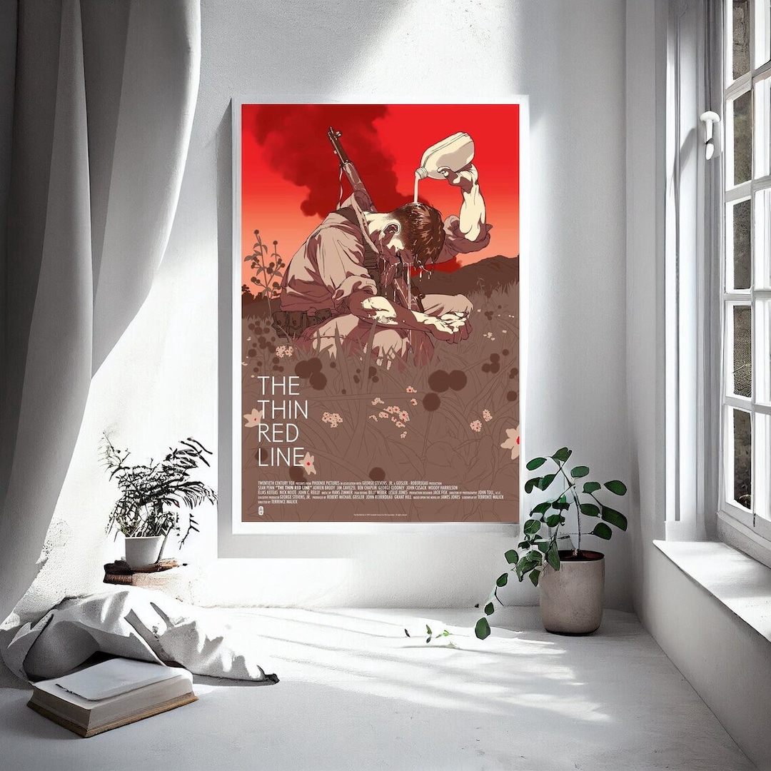 The Thin Red Line Movie Poster Canvas Poster Bedroom Art Without Frame ...