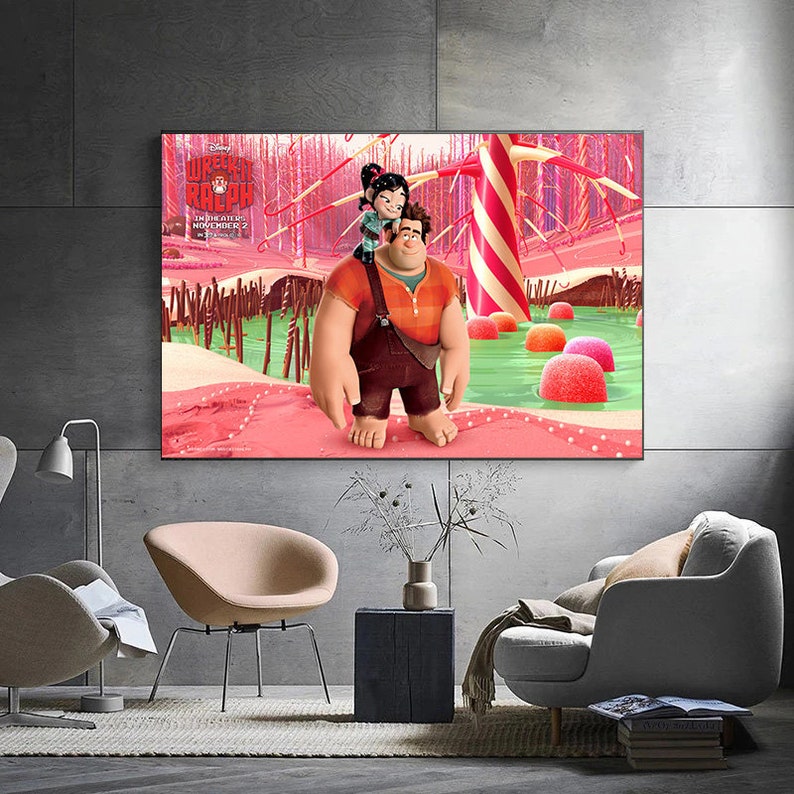 Wreck-it Ralph Anime Movie Poster Canvas Poster Bedroom Art - Etsy