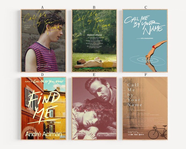 Call Me by Your Name Movie Poster Canvas Poster Bedroom Art - Etsy
