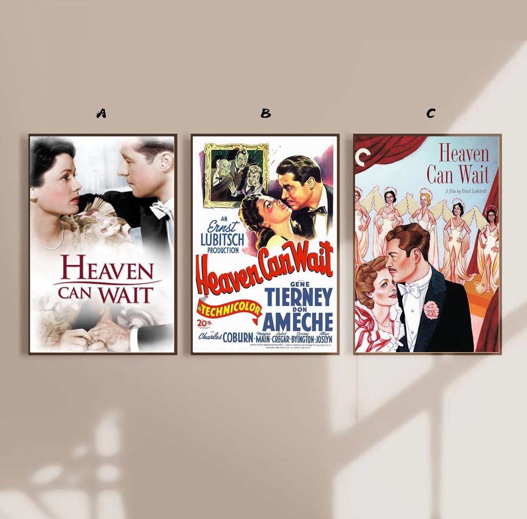Heaven Can Wait Movie Poster Canvas Poster Bedroom Art Without Frame ...