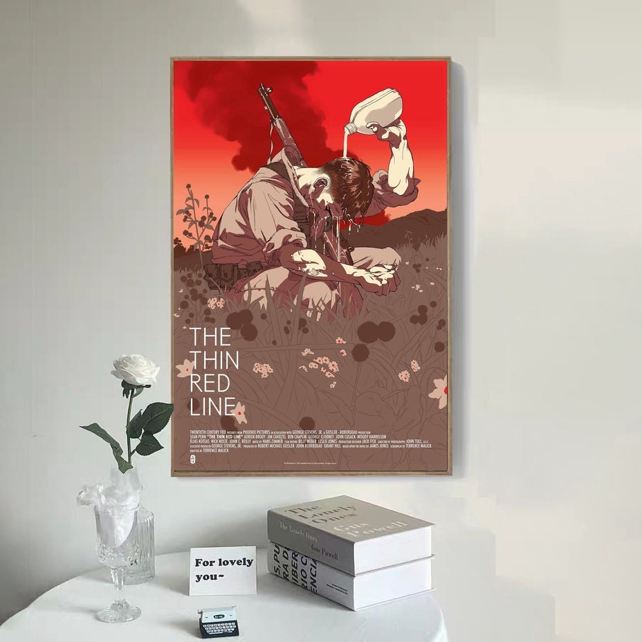 The Thin Red Line Movie Poster Canvas Poster Bedroom Art Without Frame ...