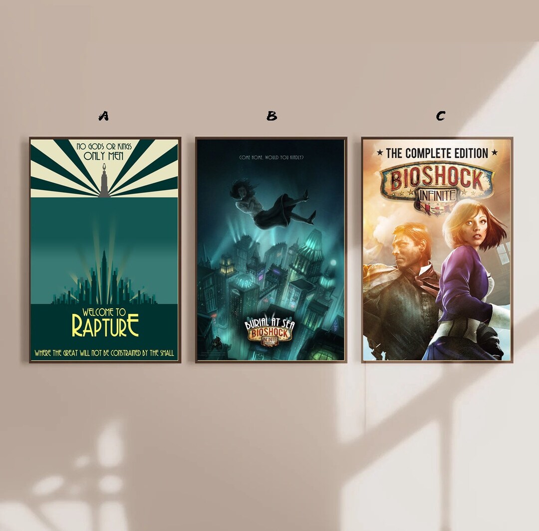 Bioshock Memes Game Poster Canvas Poster Bedroom Art Without Frame 8x12 ...