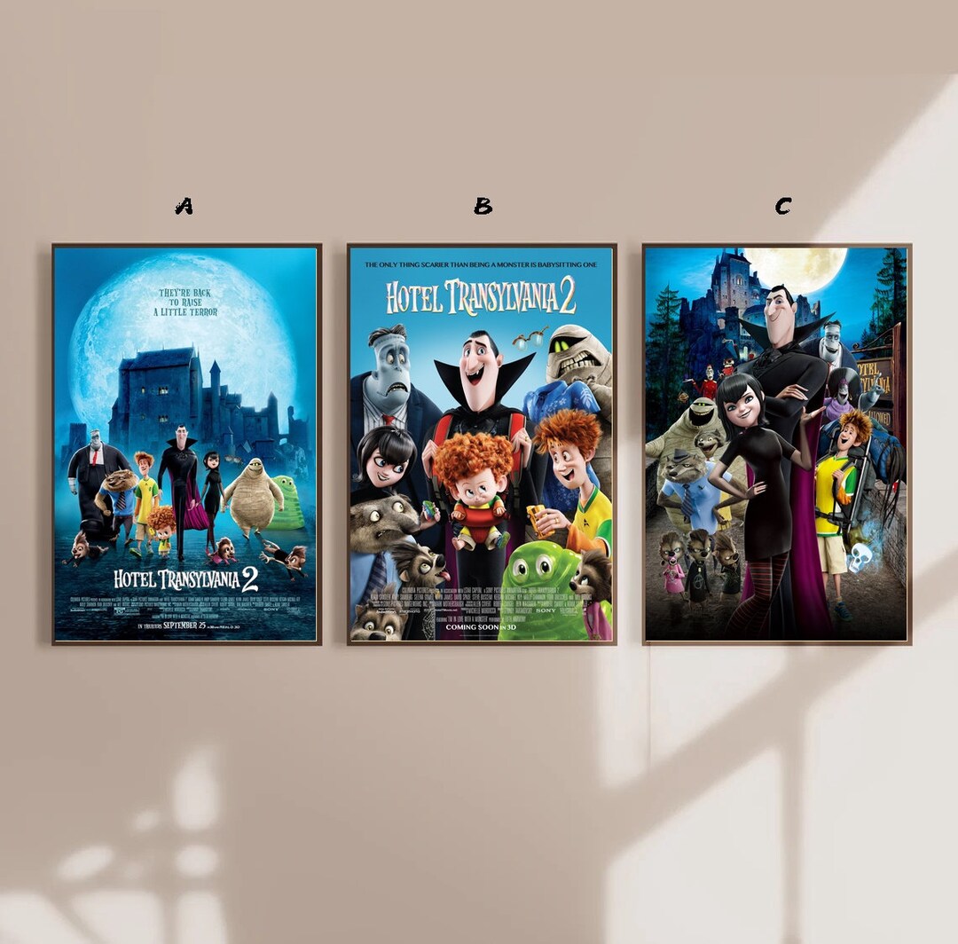 Hotel Transylvania Anime Movie Poster Canvas Poster Bedroom Art Without ...