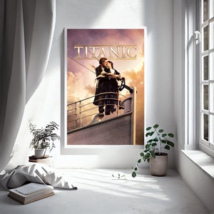 Titanic 1997 Movie Poster Canvas Poster Bedroom Art Without Frame 8x12 ...