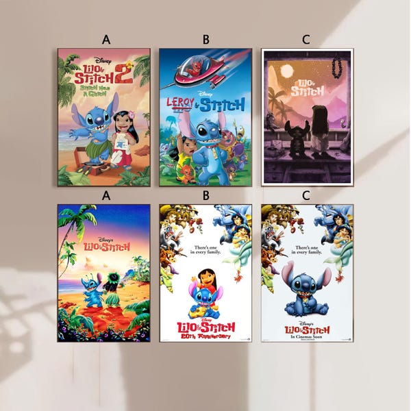 Stitch Poster - Etsy