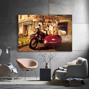 Wallace & Gromit Movie Poster Canvas Poster Bedroom Art Without Frame ...