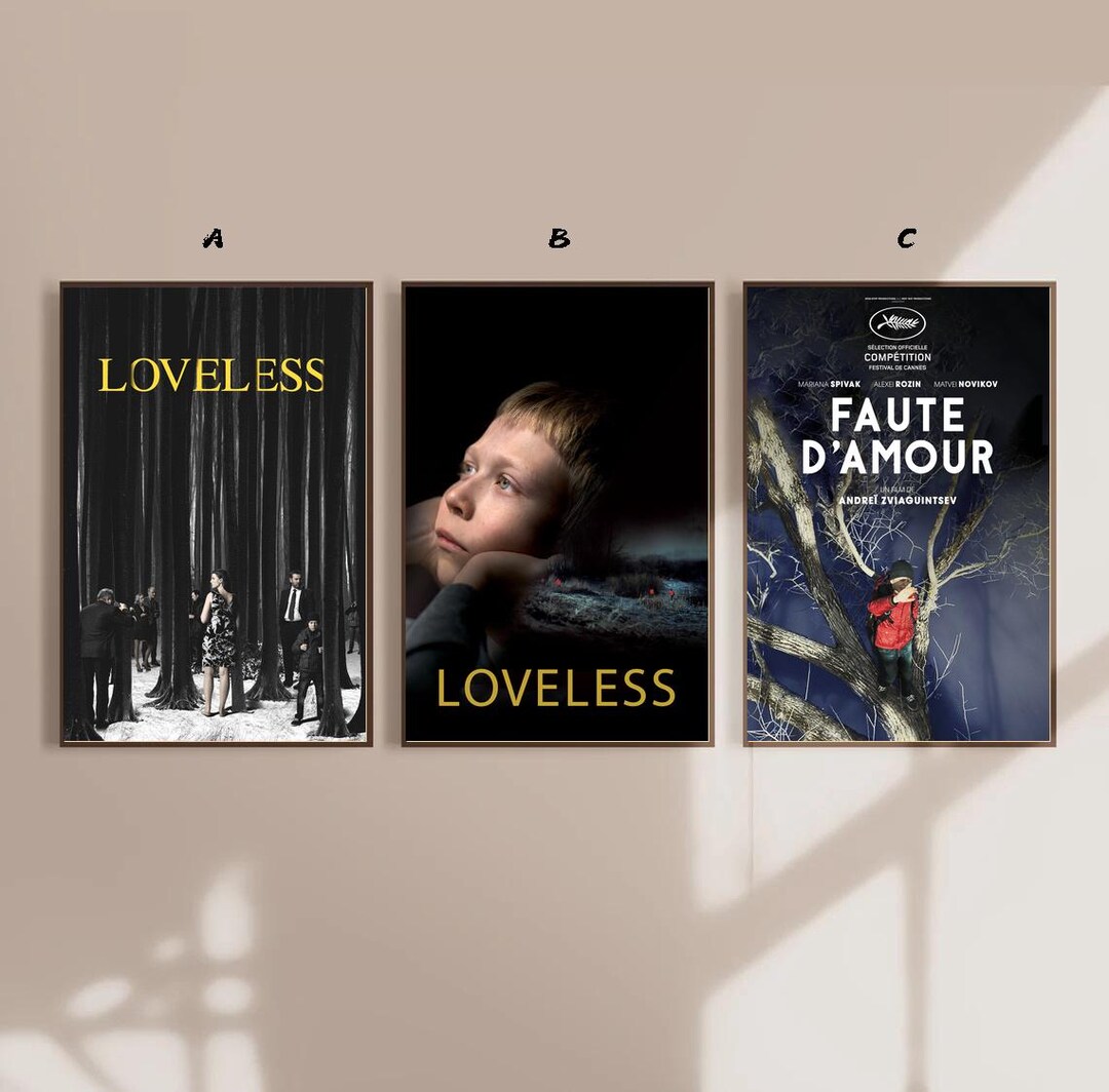 Loveless 2017 Movie Poster Canvas Poster Bedroom Art Without Frame 8x12 ...