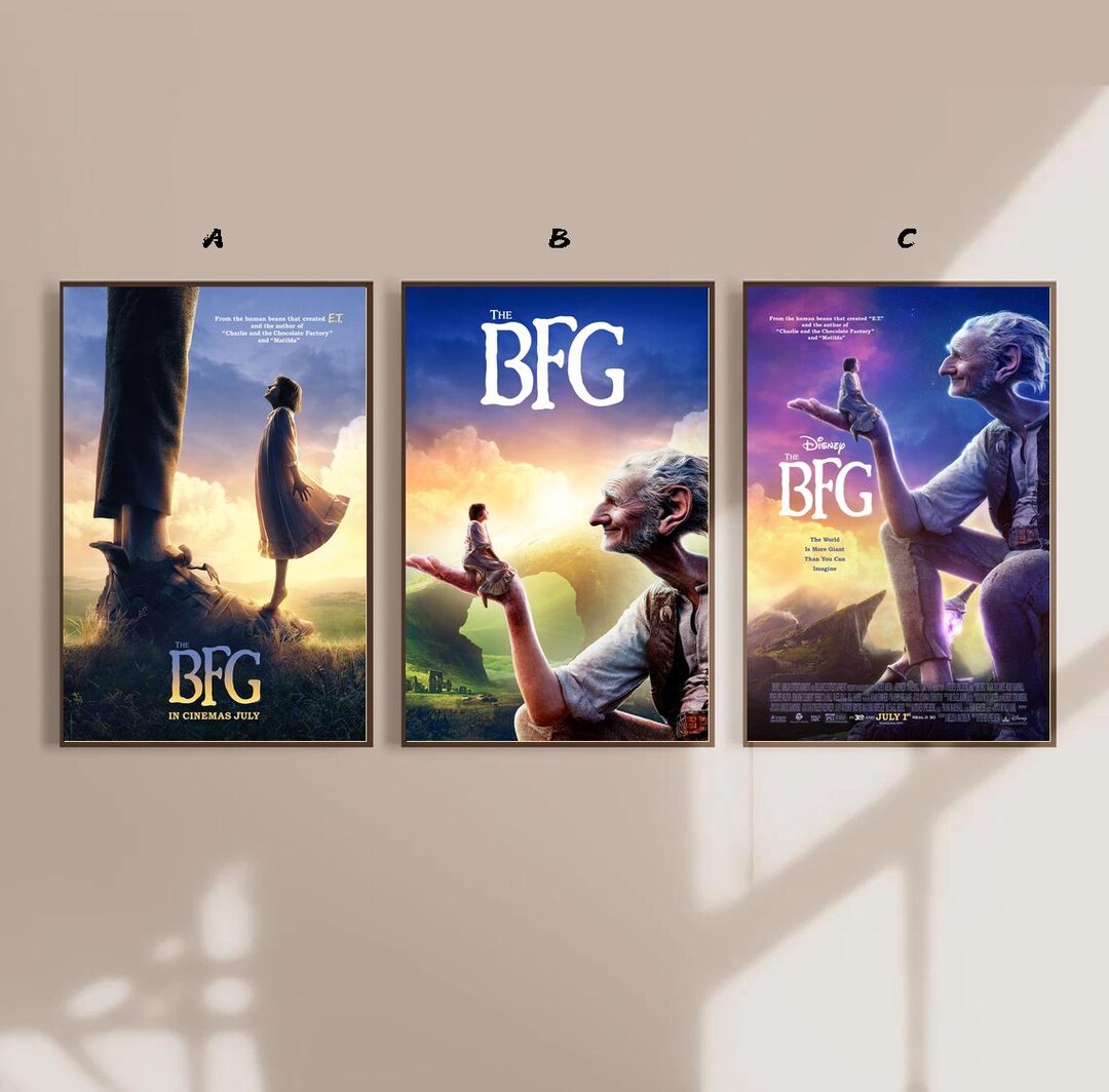 The BFG Movie Poster Canvas Poster Bedroom Art Without Frame 8x12 ...