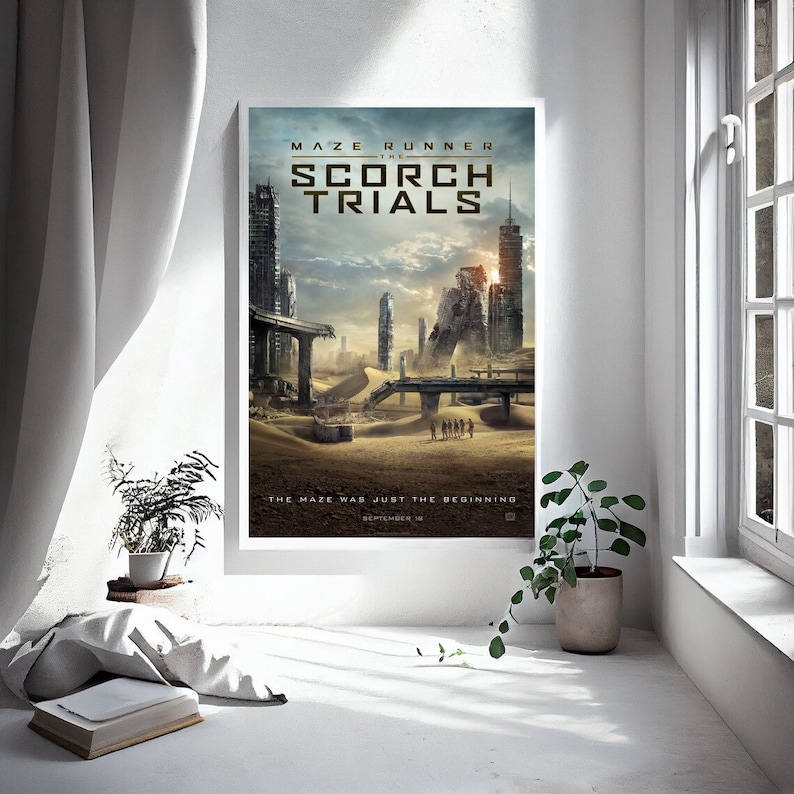 Maze Runner the Scorch Trials Movie Poster Canvas Poster Bedroom Art ...