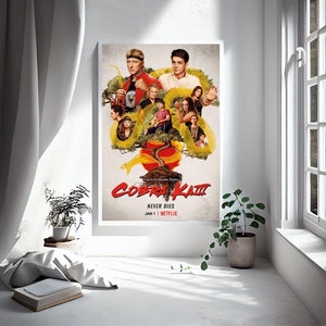 Cobra Kai Movie Poster Canvas Poster Bedroom Art Without Frame 8x12 ...