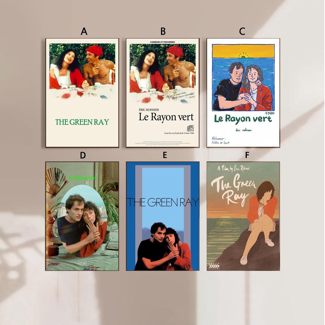 The Green Ray Movie Poster Canvas Poster Bedroom Art Without Frame 8x12 ...