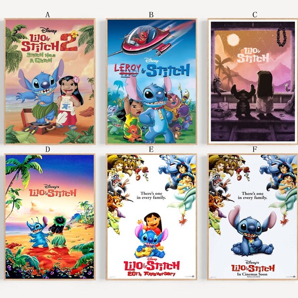 Stitch Poster - Etsy