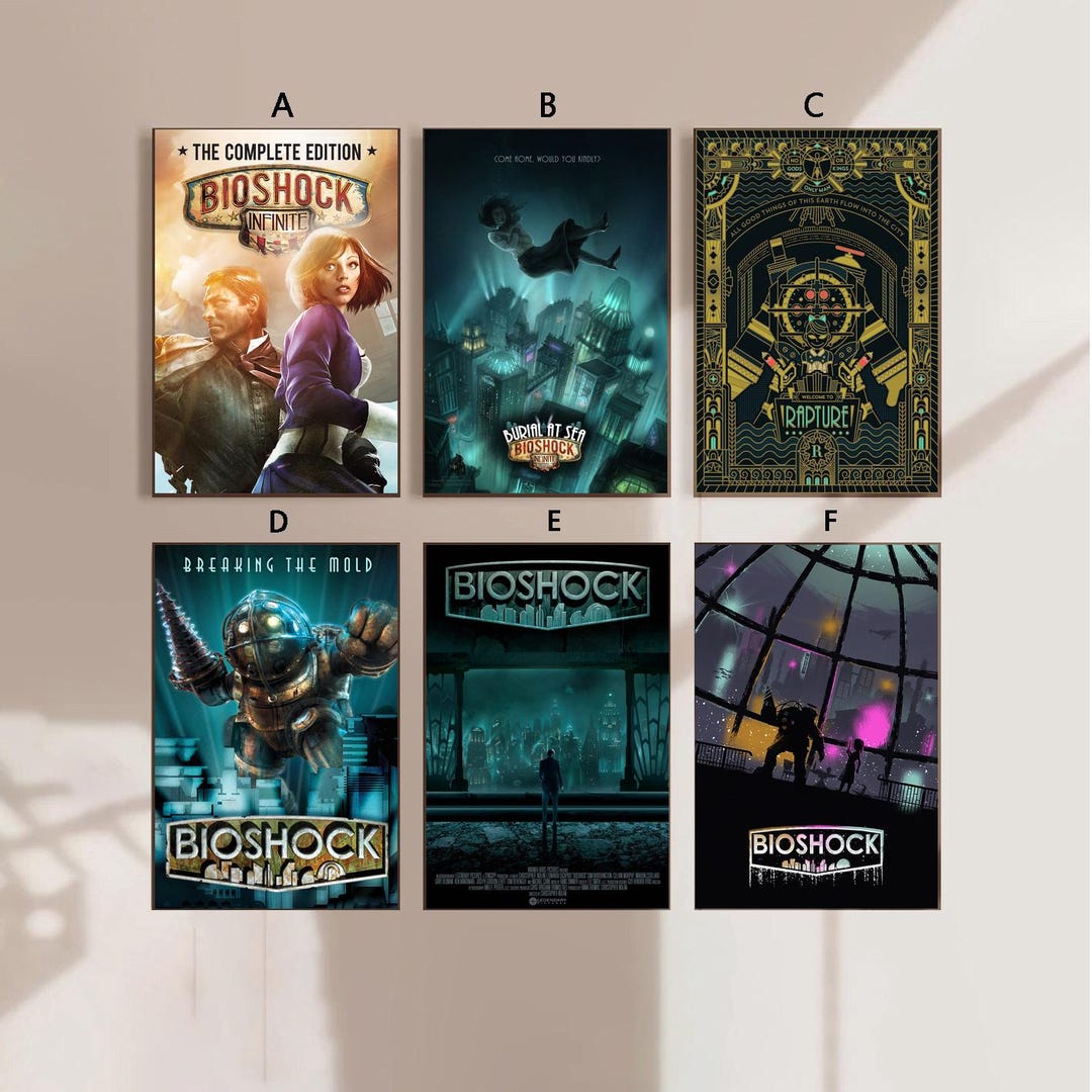 Bioshock Infinite Game Poster Canvas Poster Bedroom Art Without Frame ...