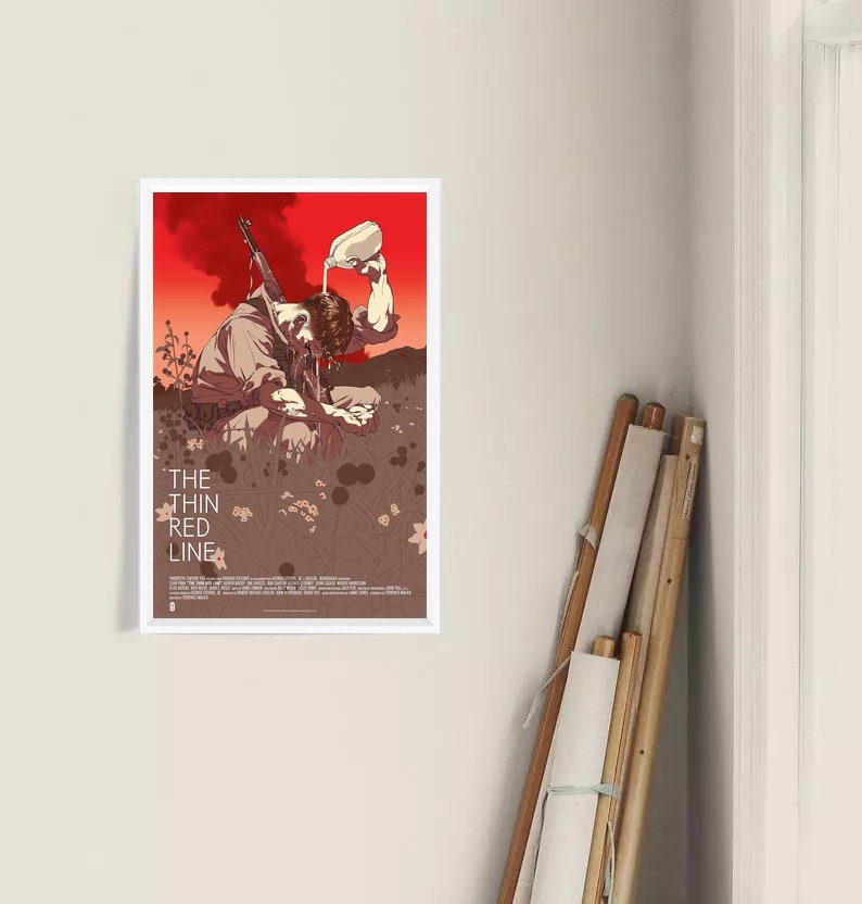 The Thin Red Line Movie Poster Canvas Poster Bedroom Art Without Frame ...