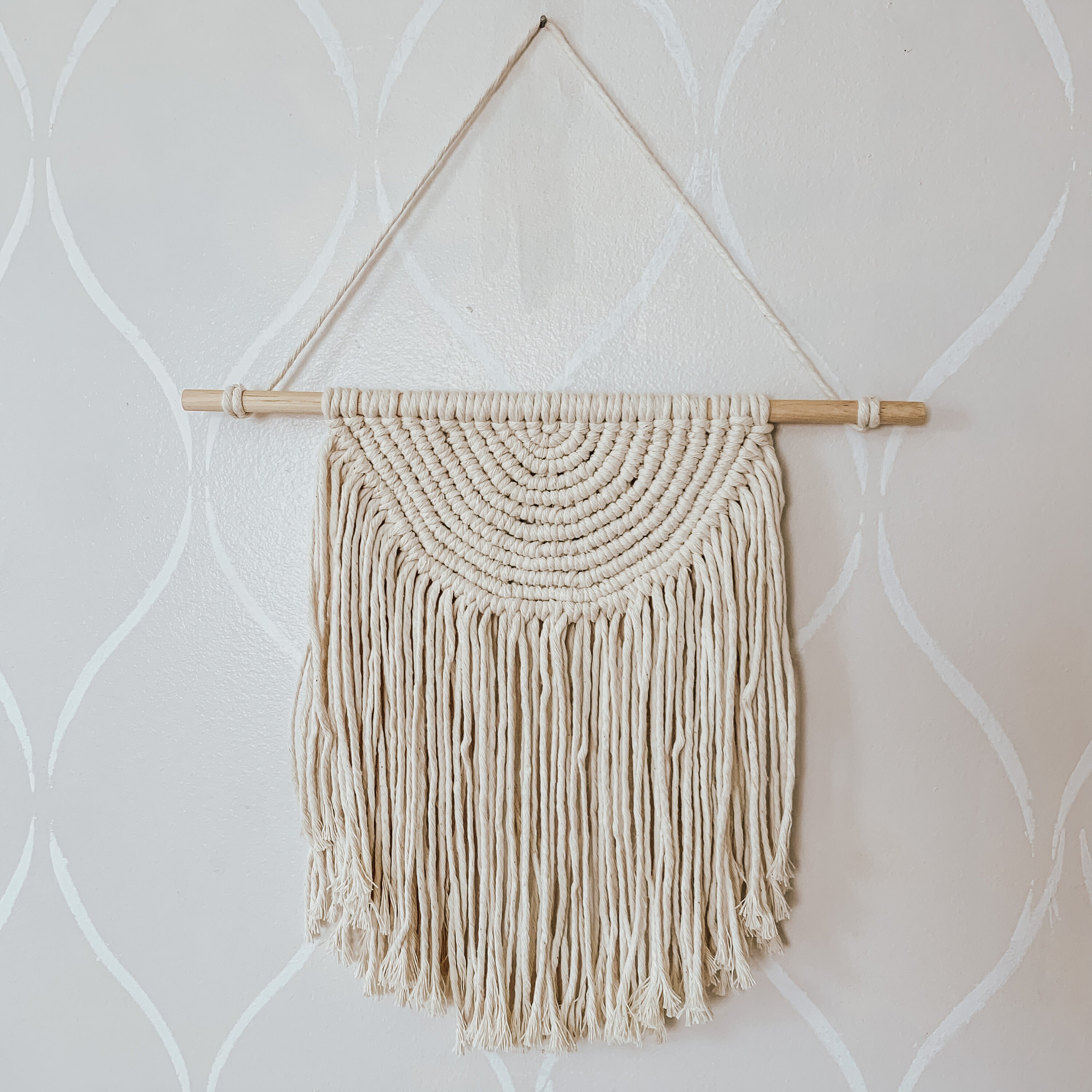 Half Moon Macrame Wall Hanging / Semi Circle Macrame Wall Hanging ...