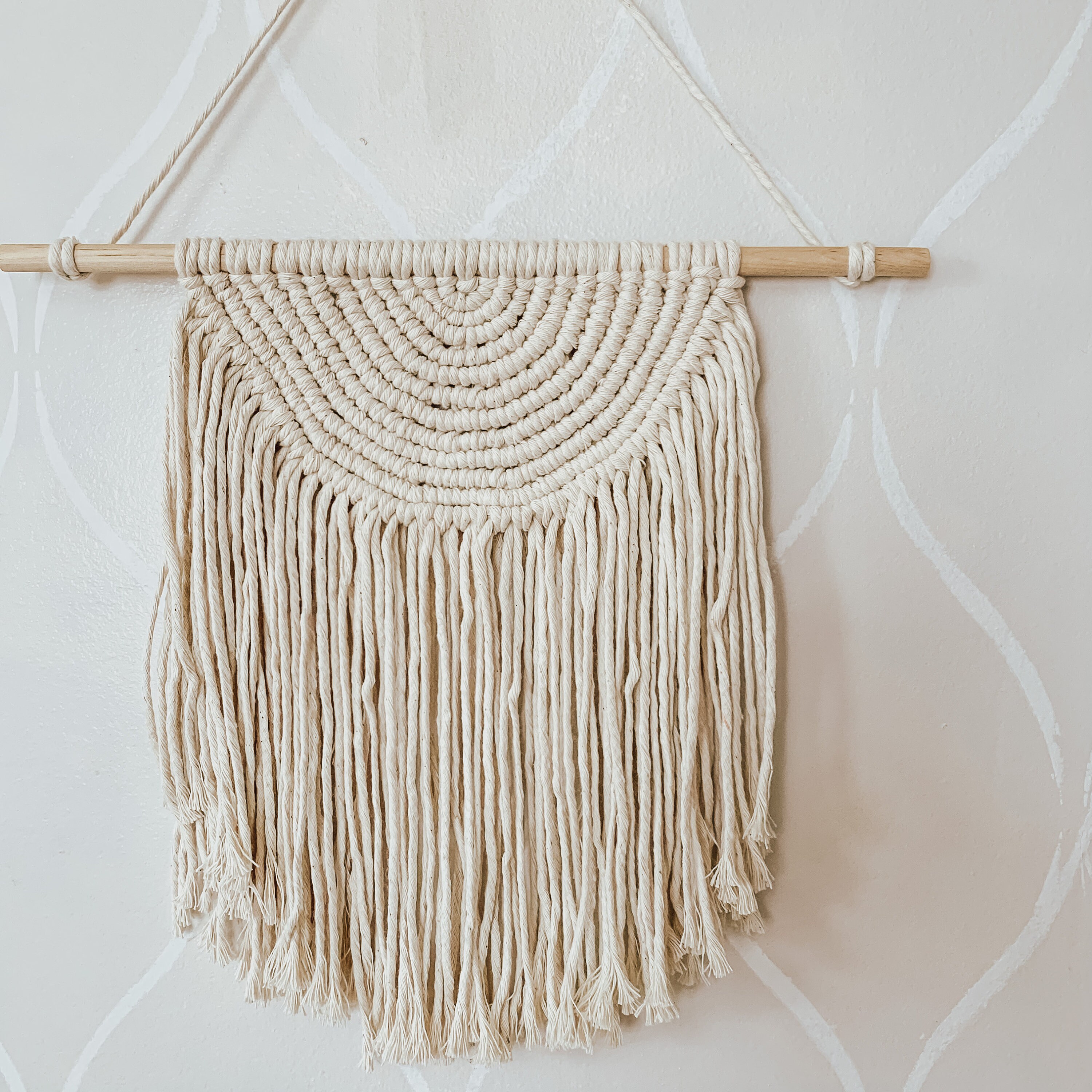 Half Moon Macrame Wall Hanging / Semi Circle Macrame Wall Hanging ...