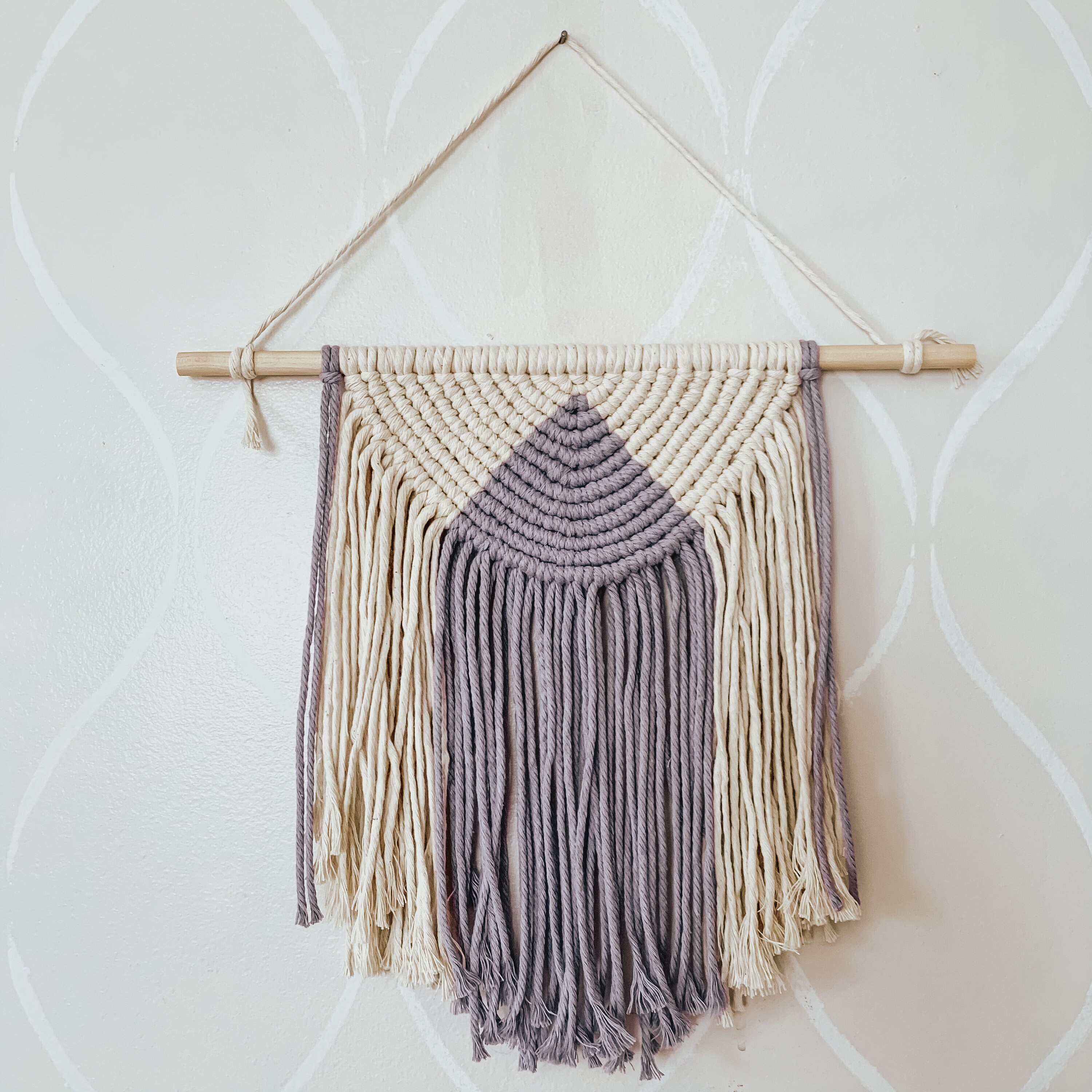 Half Moon Macrame Wall Hanging / Semi Circle Macrame Wall | Etsy