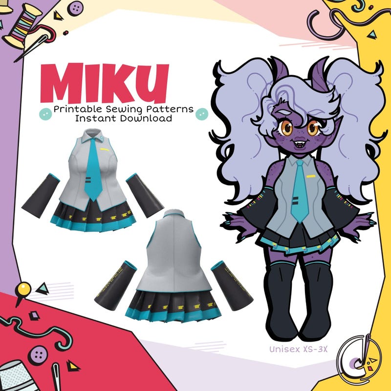 Miku Outfits - Etsy