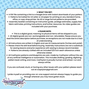 Hatsune Miku Vest, Skirt, Sleeves PDF Cosplay Pattern | Vocaloid ...