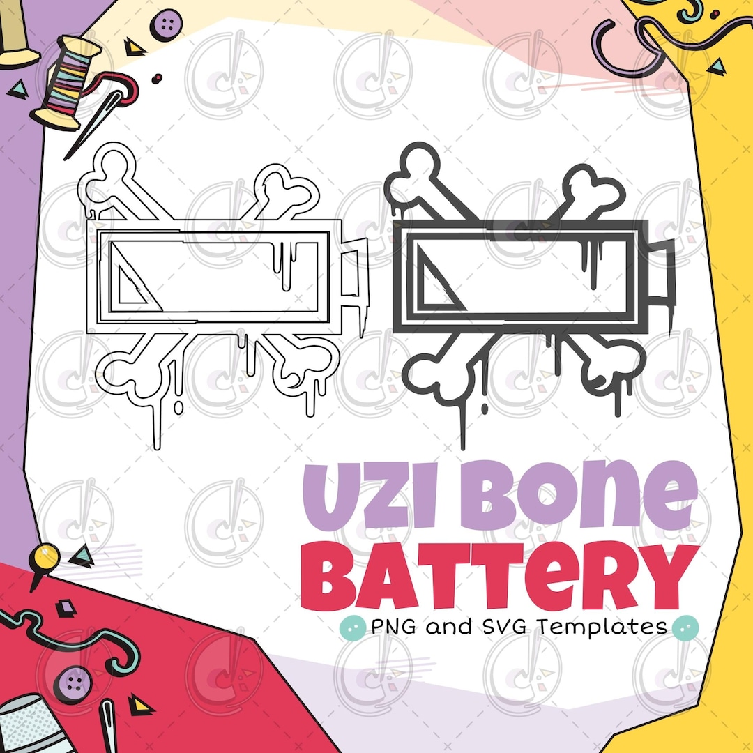 Uzi Bone Battery Cosplay Template (digital Download) - Etsy