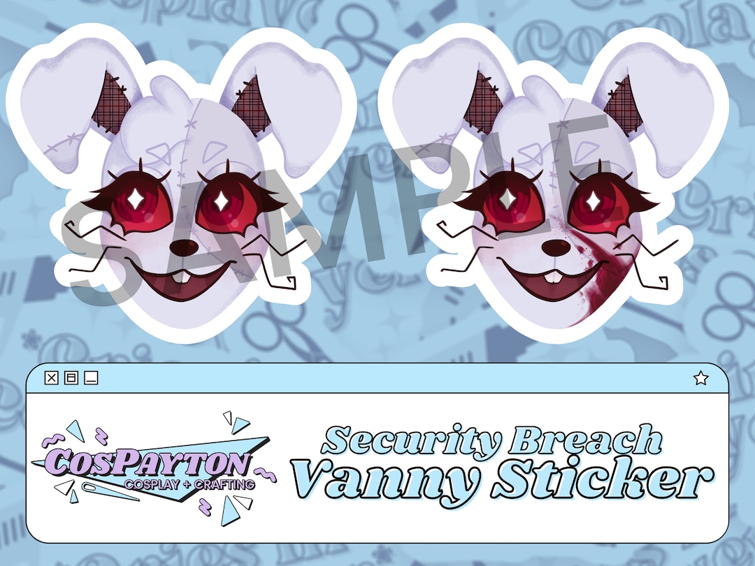 Five Nights at Freddy's vanny Waterproof Fanart Stickers - Etsy