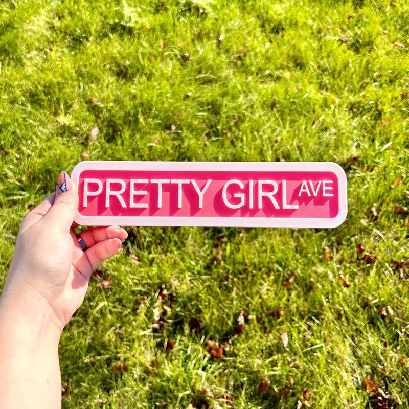 Pretty Girl Ave Sign - Etsy
