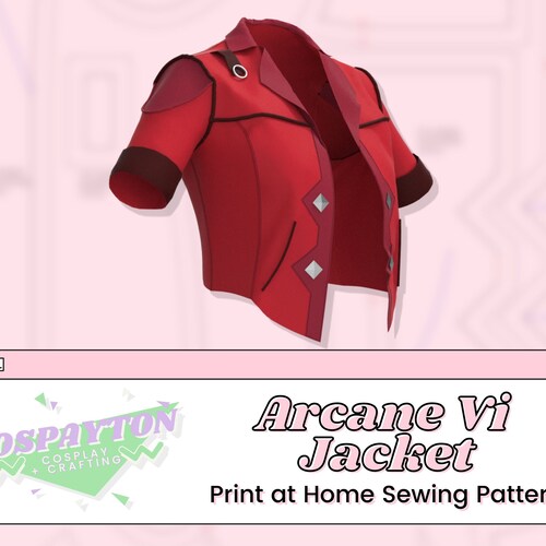 Vi Jacket PDF Cosplay Pattern Arcane Inspired Printable - Etsy
