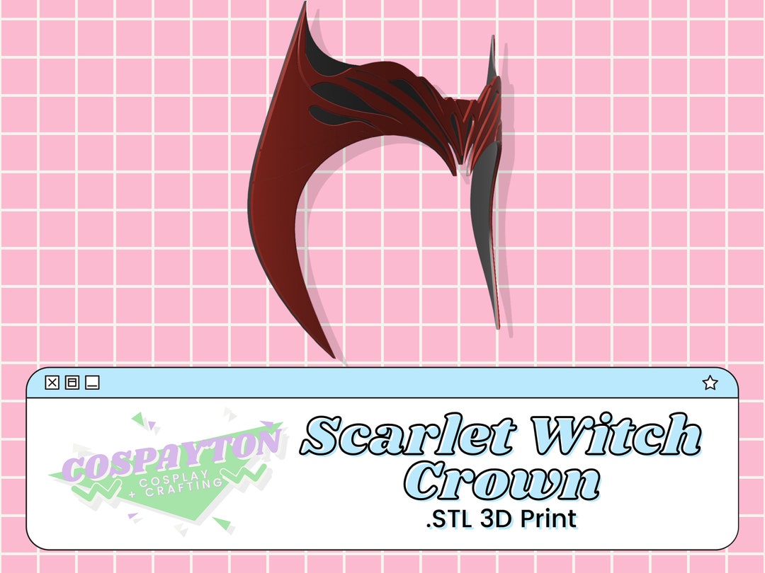 Scarlet Witch/wandavision Crown 3D Printing File / Wanda - Etsy Australia