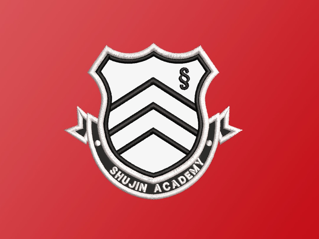 Shujin Academy School Patch | Persona 5 Inspired Cosplay Embroidered ...
