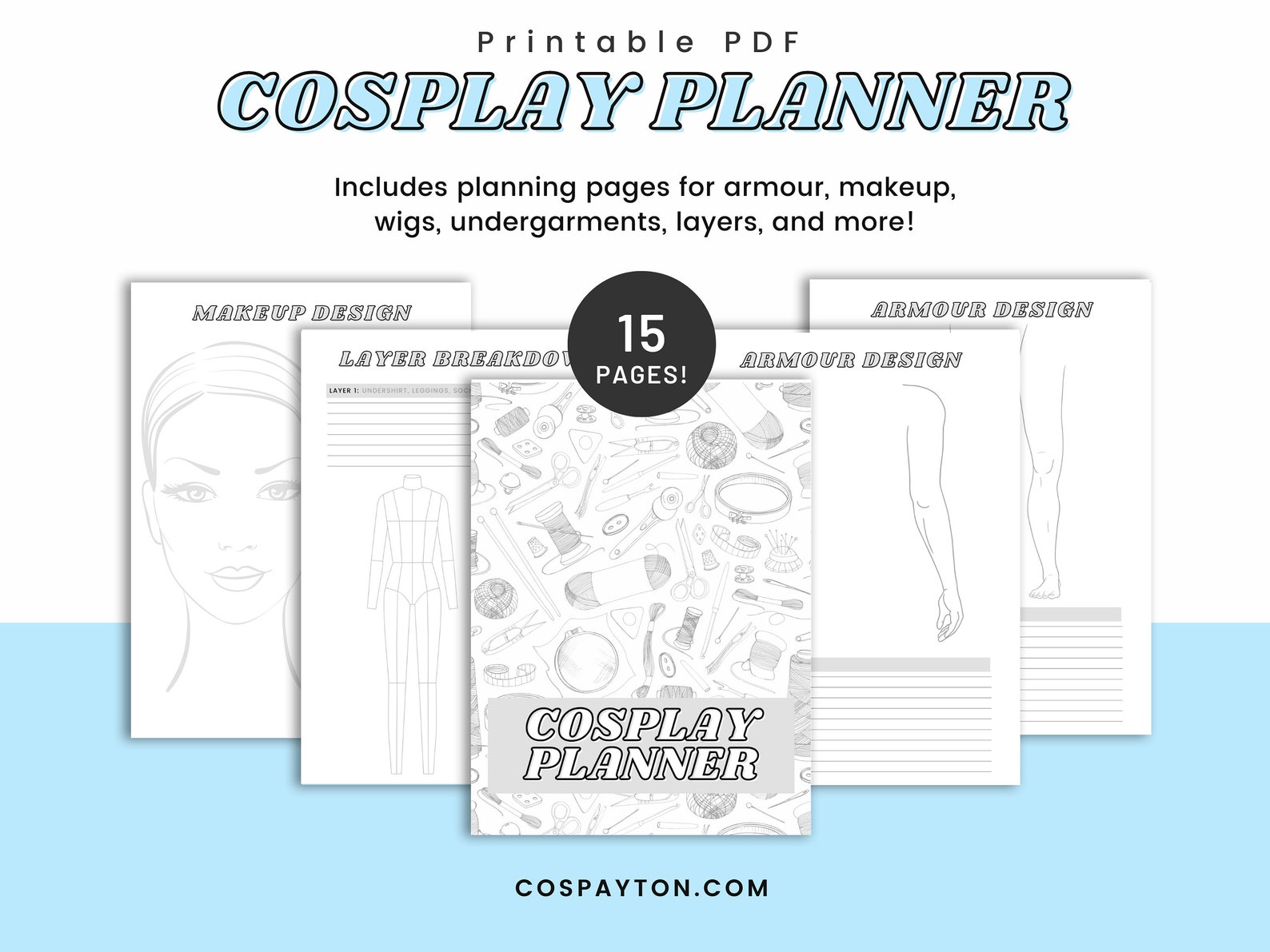 Cosplay Planner for Armour Wigs and Costumes Printable PDF - Etsy