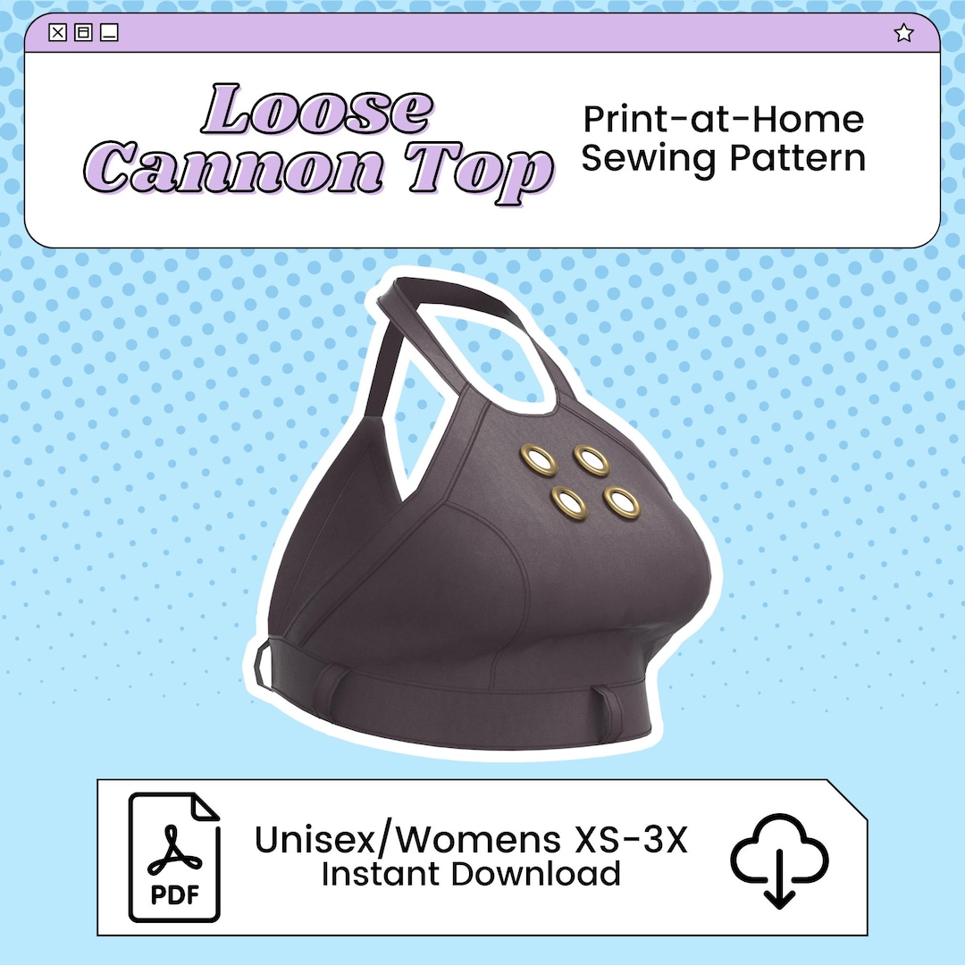 Jinx/loose Cannon Halter Top PDF Cosplay Pattern | Arcane Inspired ...