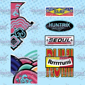 Rumi "how It's Done" Jacket Patches Cosplay Template Inspired by Kpop ...