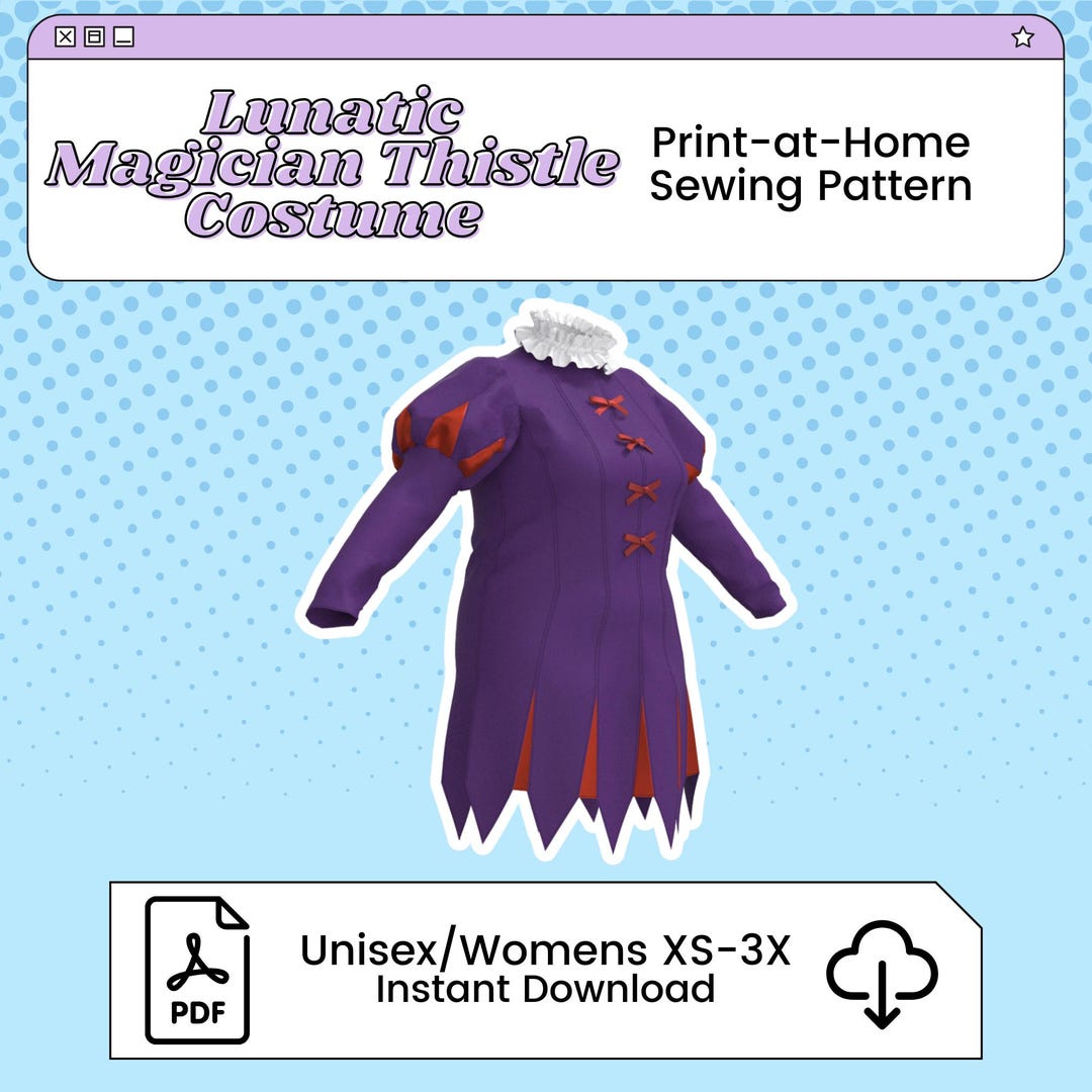 Thistle Lunatic Magician PDF Cosplay Pattern | Delicious in Dungeon ...