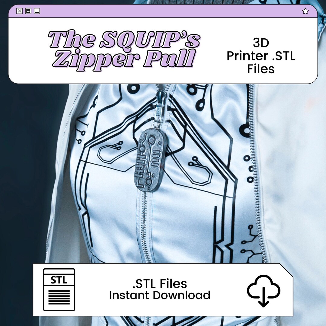 SQUIP Zipper Pull 3D Print File Inspired by Be More Chill | STL for ...