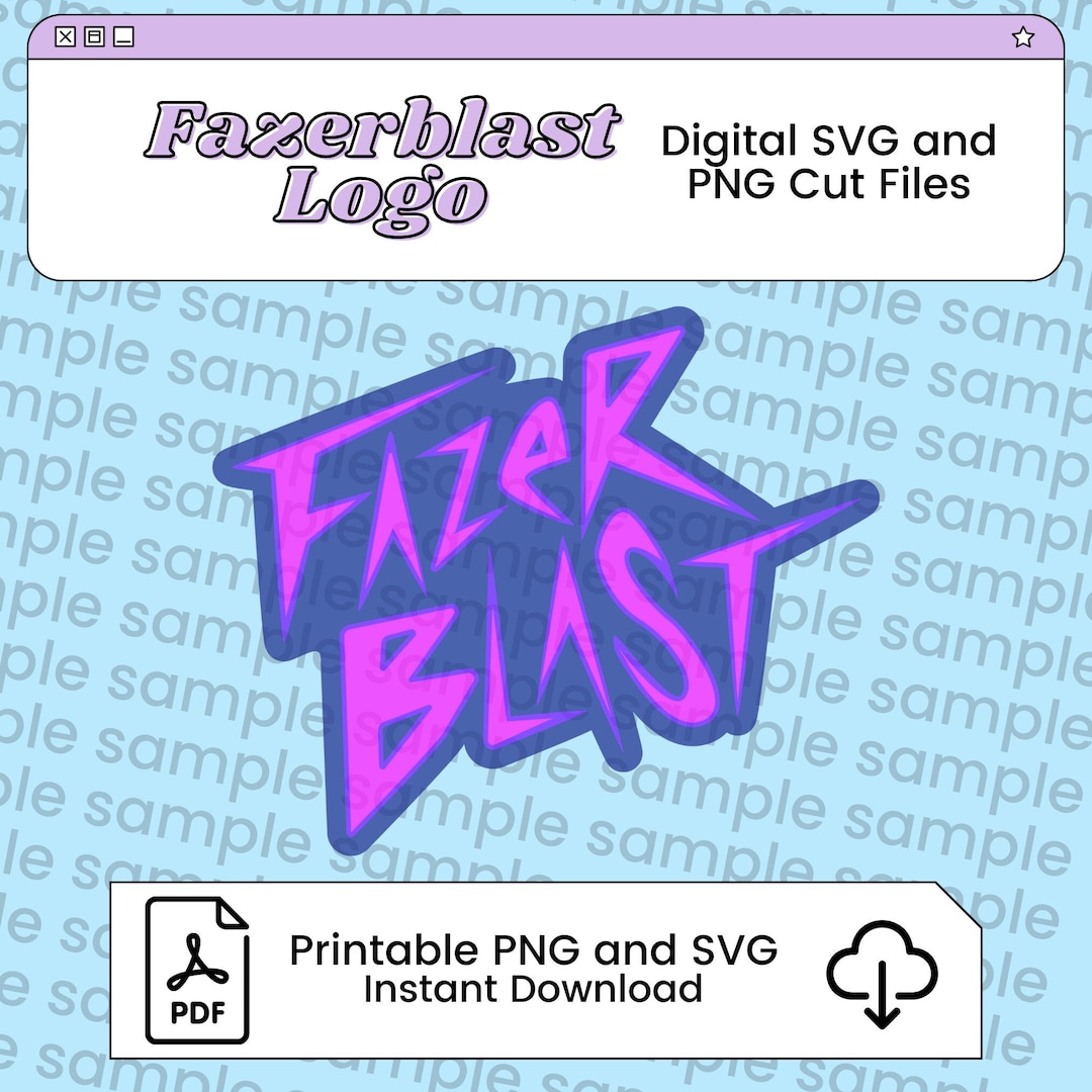 Fazerblast Logo Inspired by Five Nights at Freddy's SVG PNG Instant ...