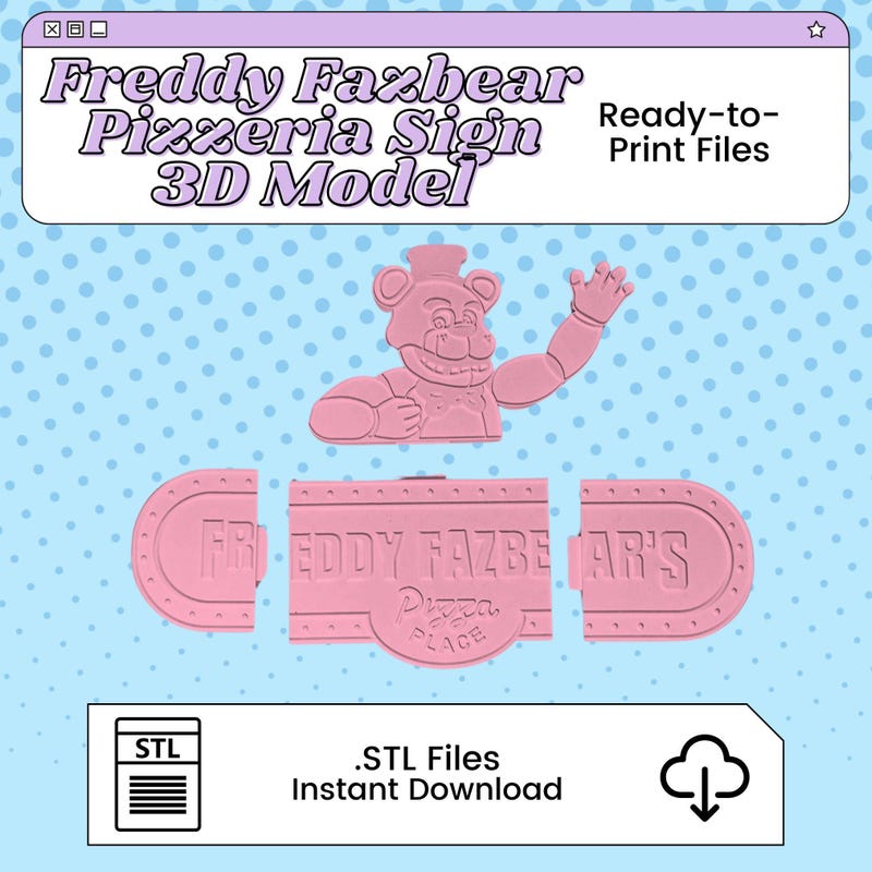 Freddy Fazbear Pizzeria Sign - Etsy